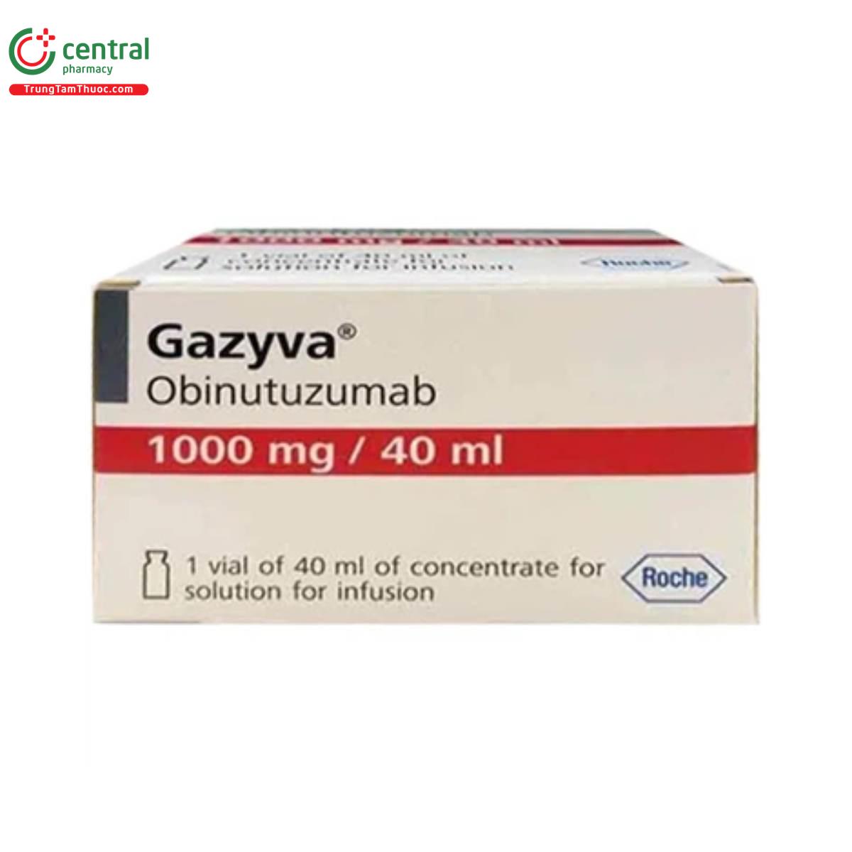 Thuốc Gazyva 1000mg/40ml điều trị bệnh bạch cầu lymphocytic mãn tính