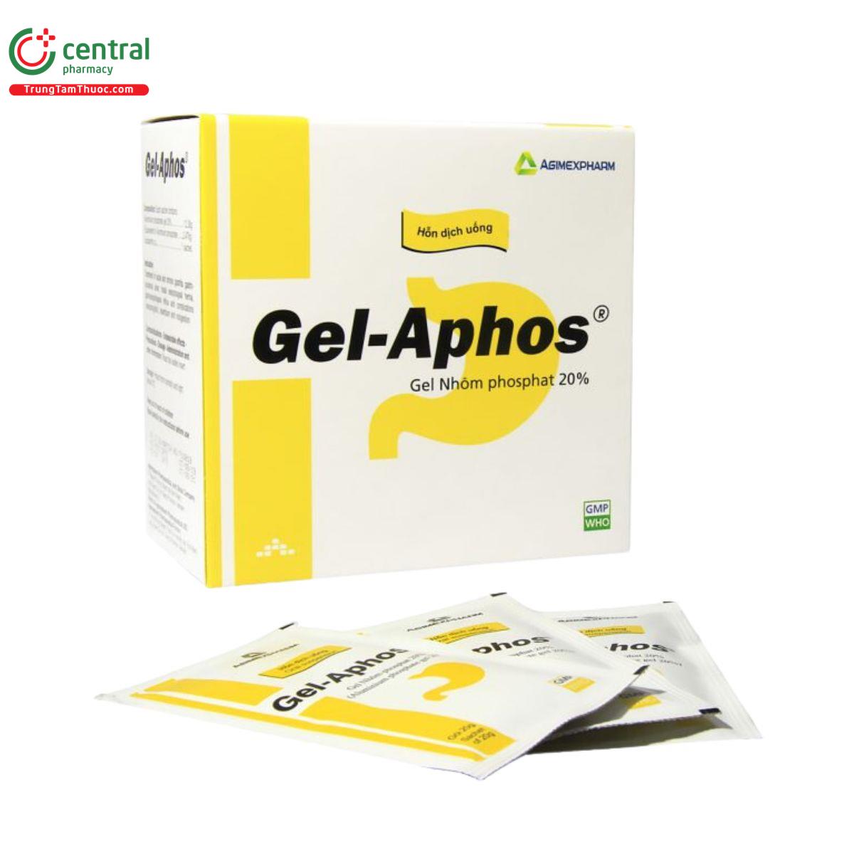 Thuốc Gel-Aphos 20% trị viêm loét dạ dày, tá tràng, viêm thực quản
