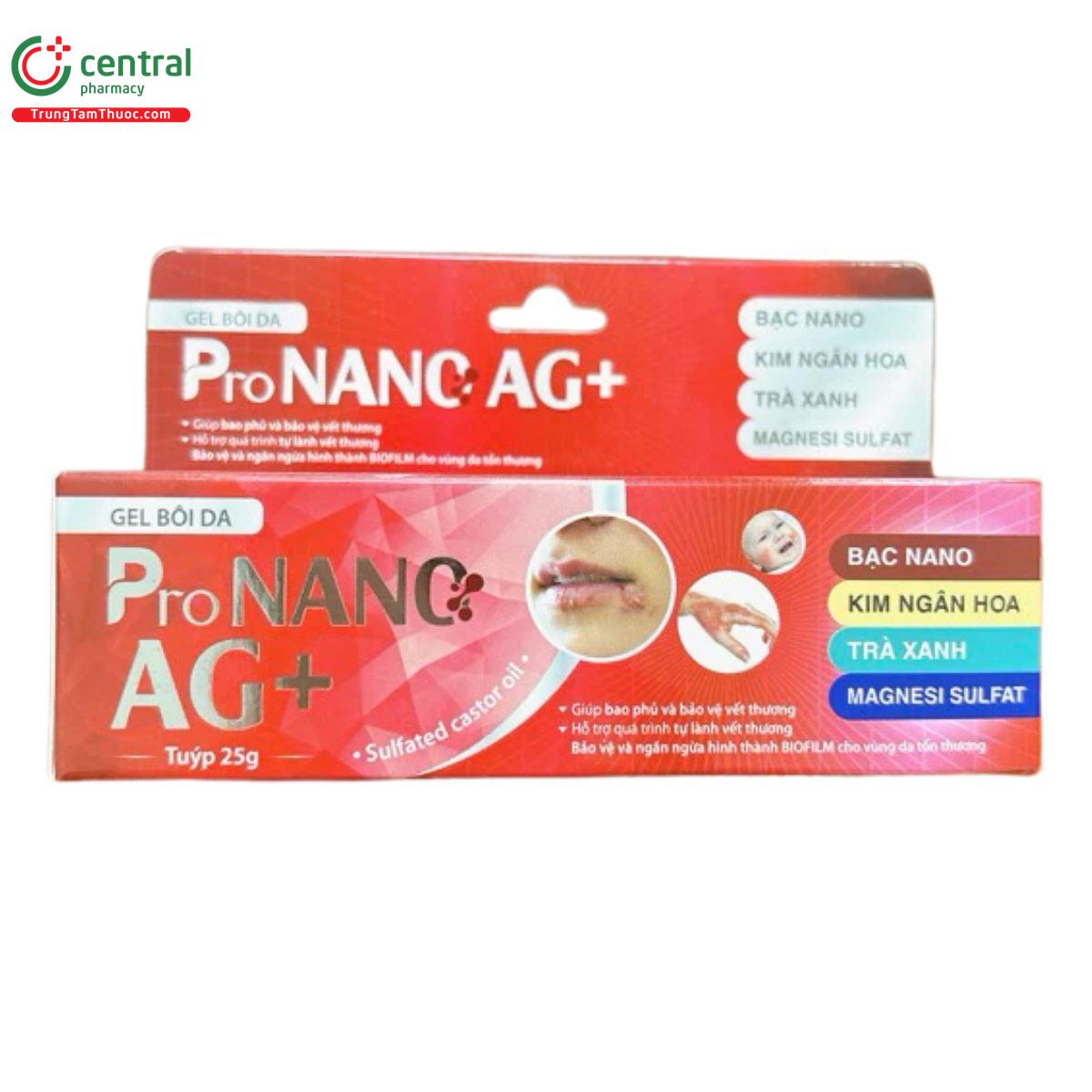 Gel bôi da Pro Nano Ag+ chăm sóc, bảo vệ, hỗ trợ quá trình tự lành vết ...