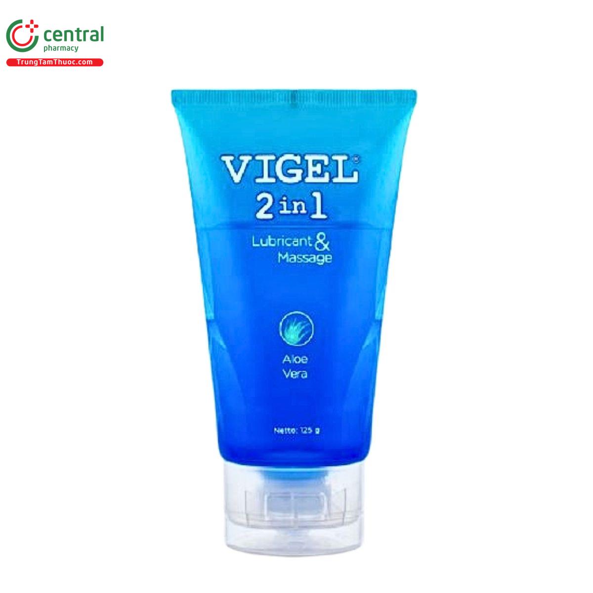 Gel bôi trơn Vigel 2 in 1 giúp giảm tình trạng khô âm đạo khi quan hệ