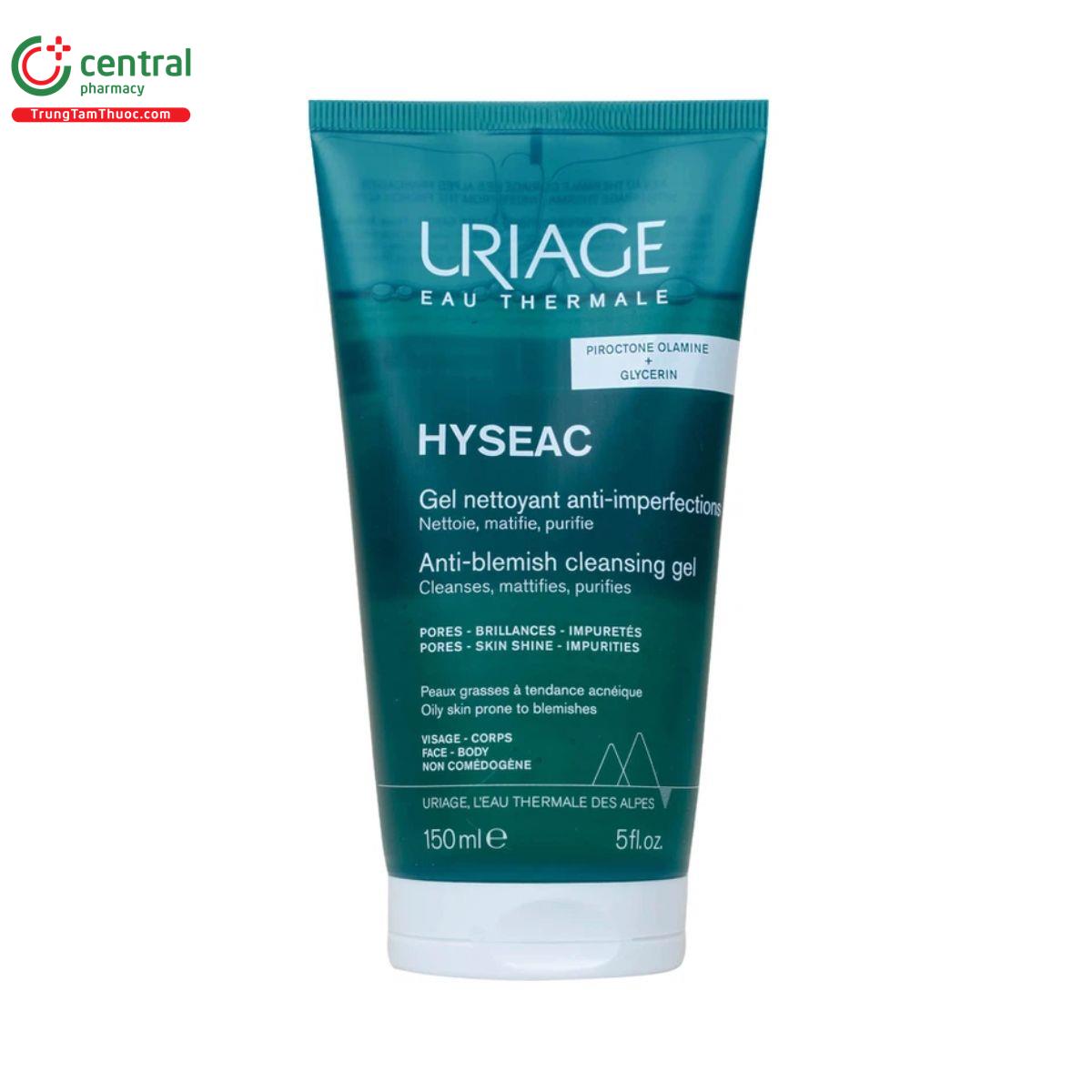 Uriage Hyseac Gel Nettoyant 150ml - Gel rửa mặt ngừa mụn cho da dầu