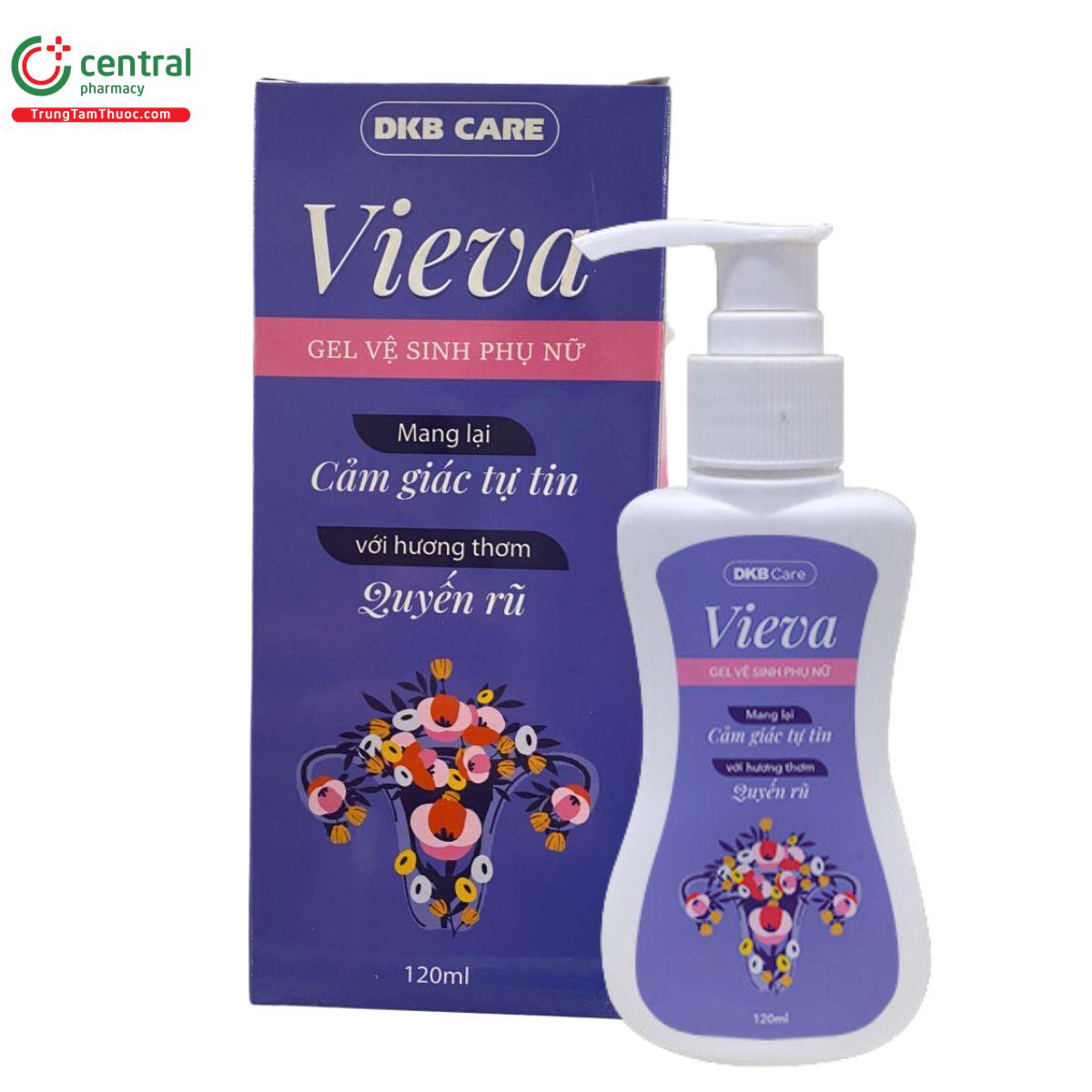Gel vệ sinh phụ nữ Vieva DKB Care Lady 120ml an toàn, tự nhiên