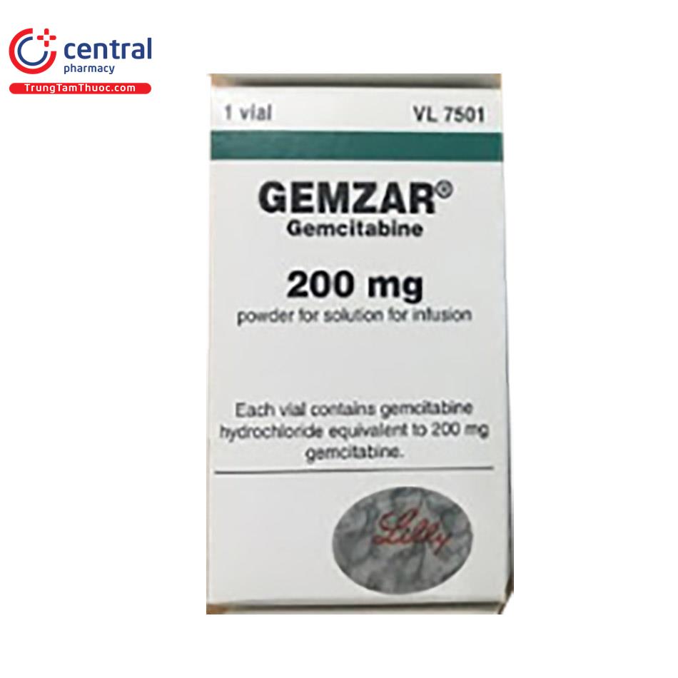Thuốc Gemzar 200mg - thuốc điều trị ung thư phổi, ung thư vú di căn