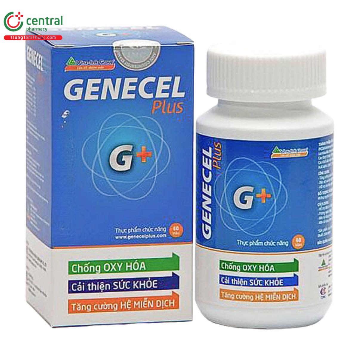 Viên uống Genecel Plus chống oxy hóa, tăng cường hệ miễn dịch