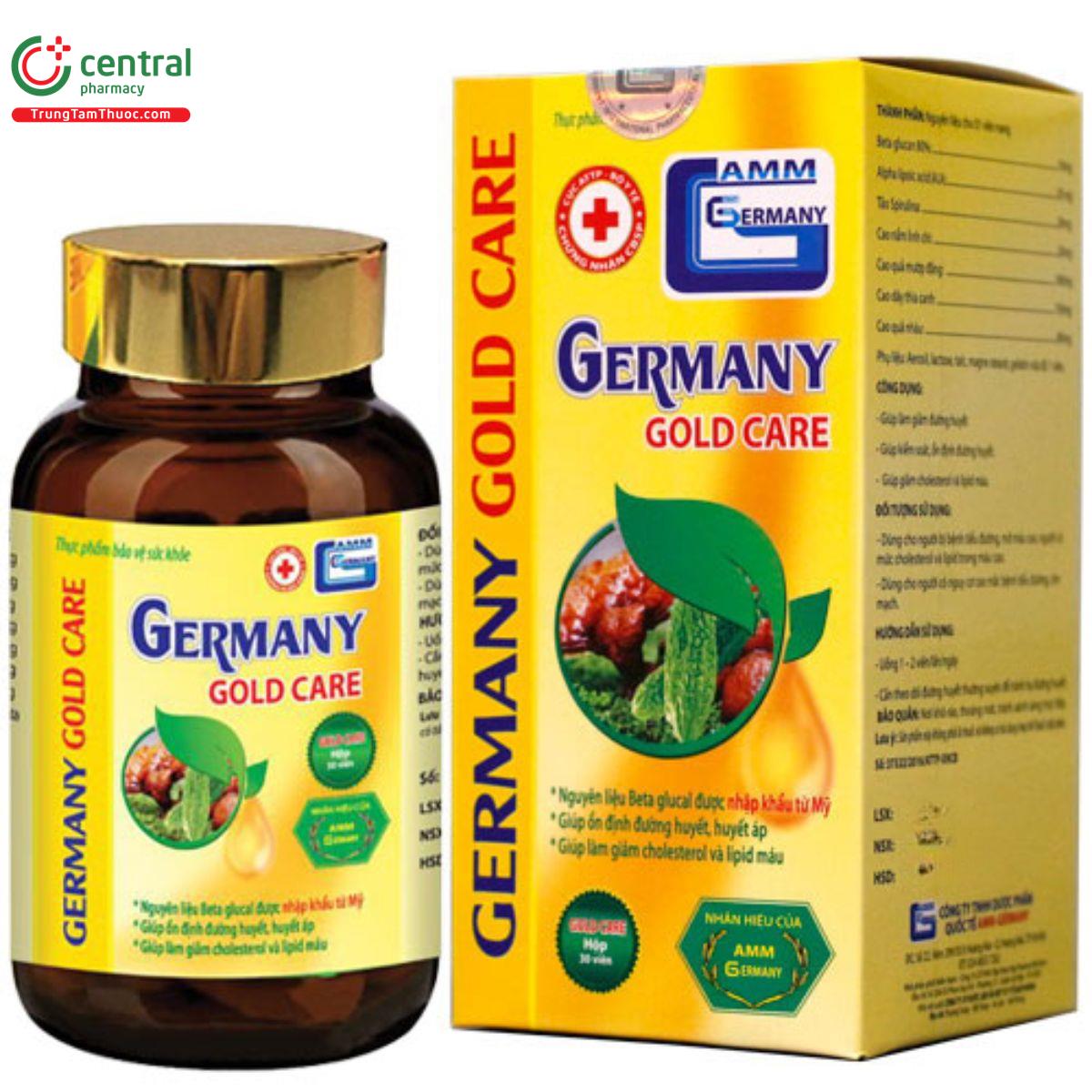 Thuốc Germany Gold Care - Giảm đường huyết, cholesterol và lipid máu