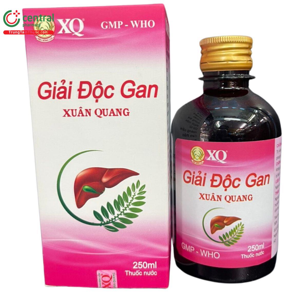 Thuốc Giải Độc Gan Xuân Quang (Thuốc nước) hỗ trợ điều trị các bệnh gan