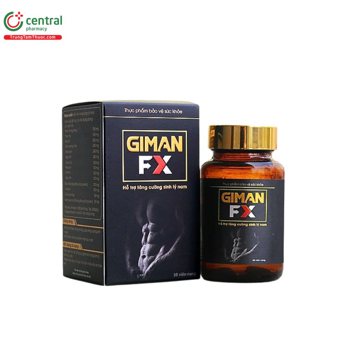 Giman FX - Hỗ trợ bổ thận, tráng dương, thể hiện bản lĩnh đàn ông