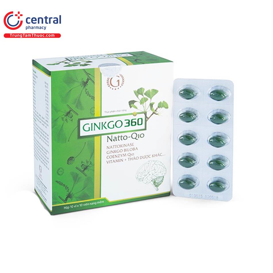 [CHÍNH HÃNG] Ginkgo 360 Natto-Q10 Abipha tăng cường tuần hoàn của não