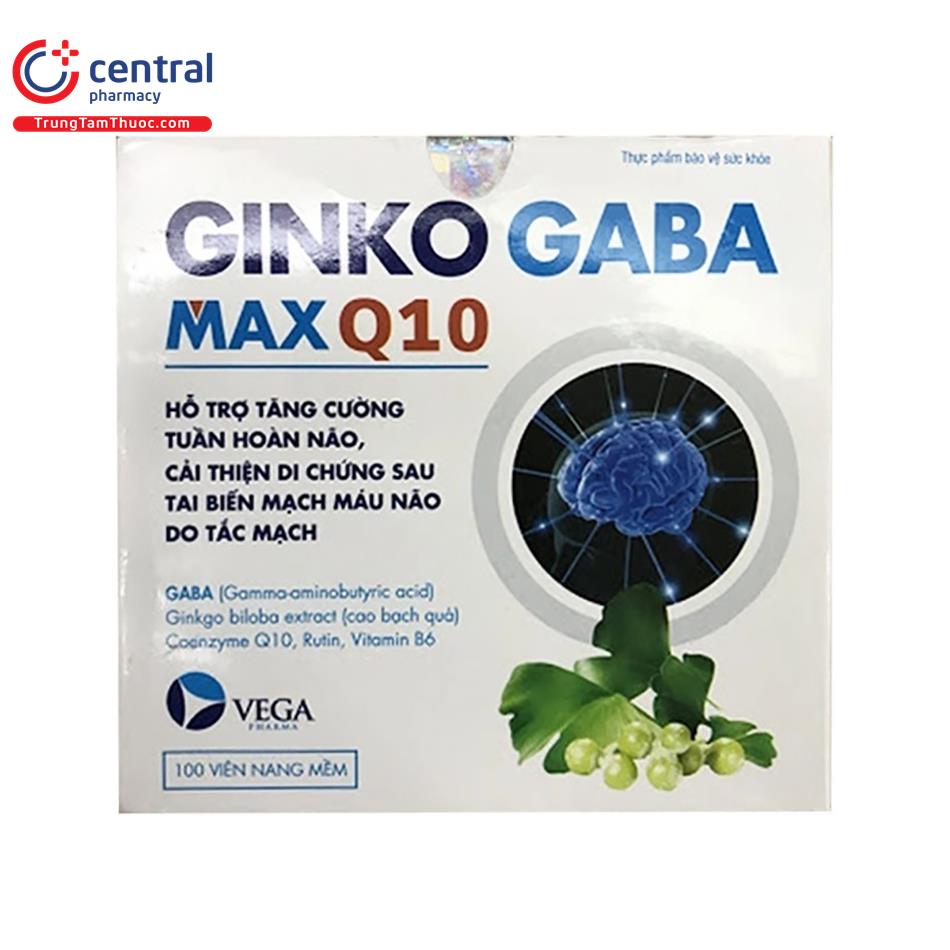 [CHÍNH HÃNG] Thuốc Ginko Gaba Max Q10 cho não bộ khoẻ mạnh