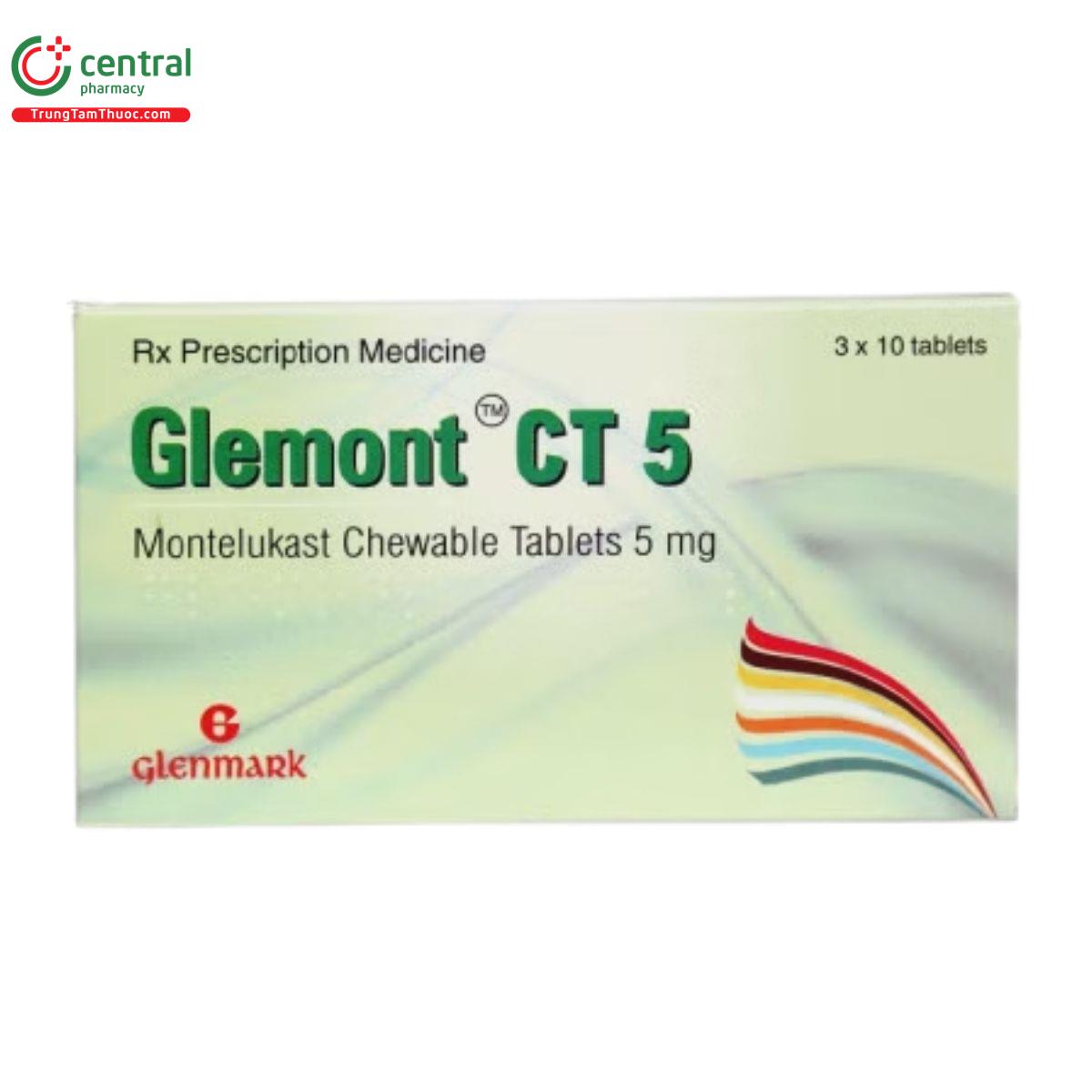 Thuốc Glemont CT5 (Montelukast) điều trị viêm mũi dị ứng theo mùa