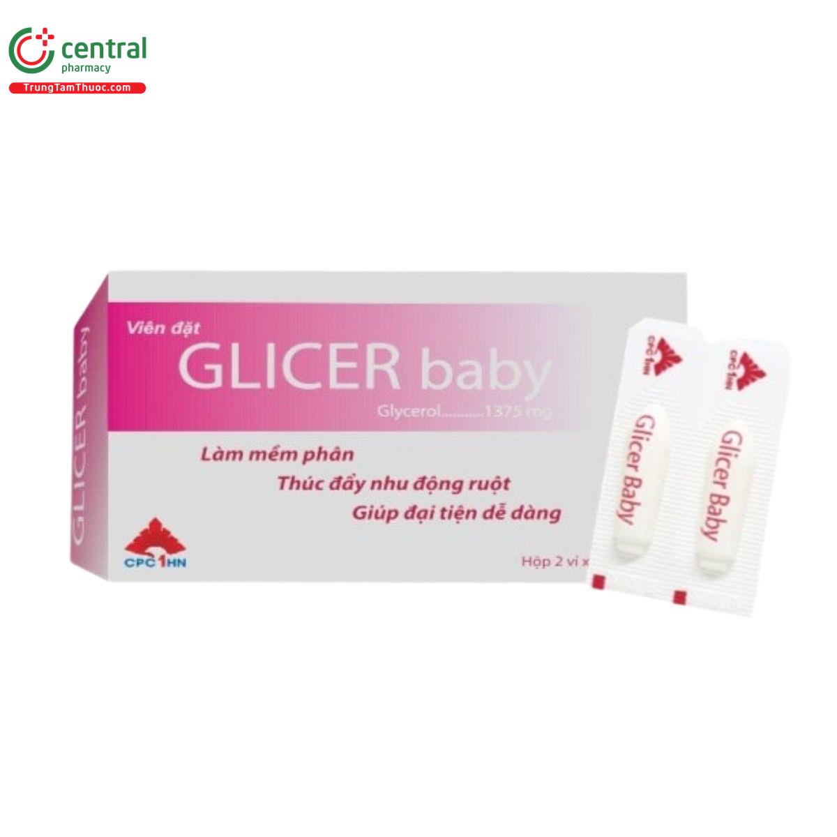 Thuốc Glicer Baby điều trị ngắn hạn táo bón không thường xuyên