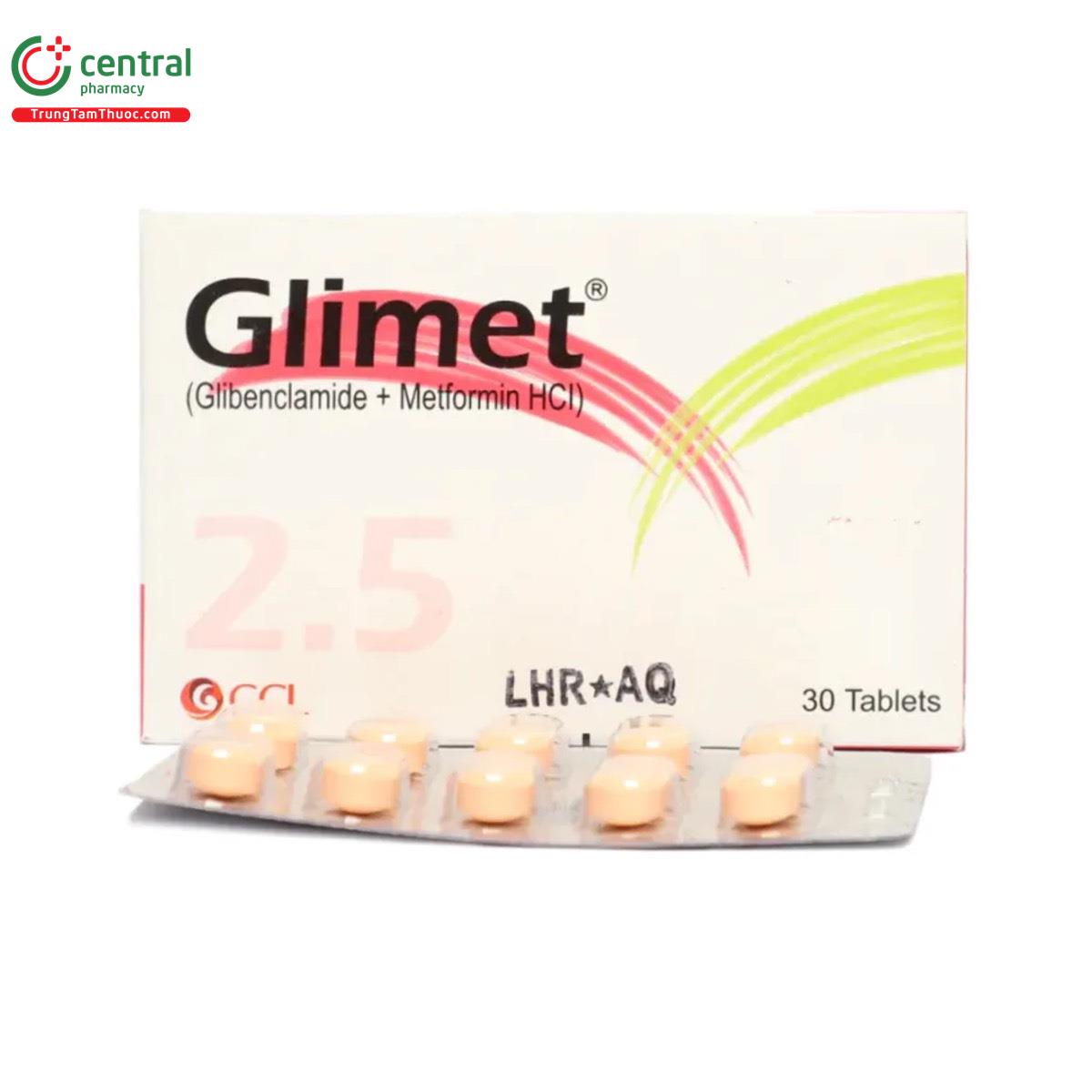 Thuốc Glimet 500mg/2.5: Điều trị bệnh lý đái tháo đường tuýp II