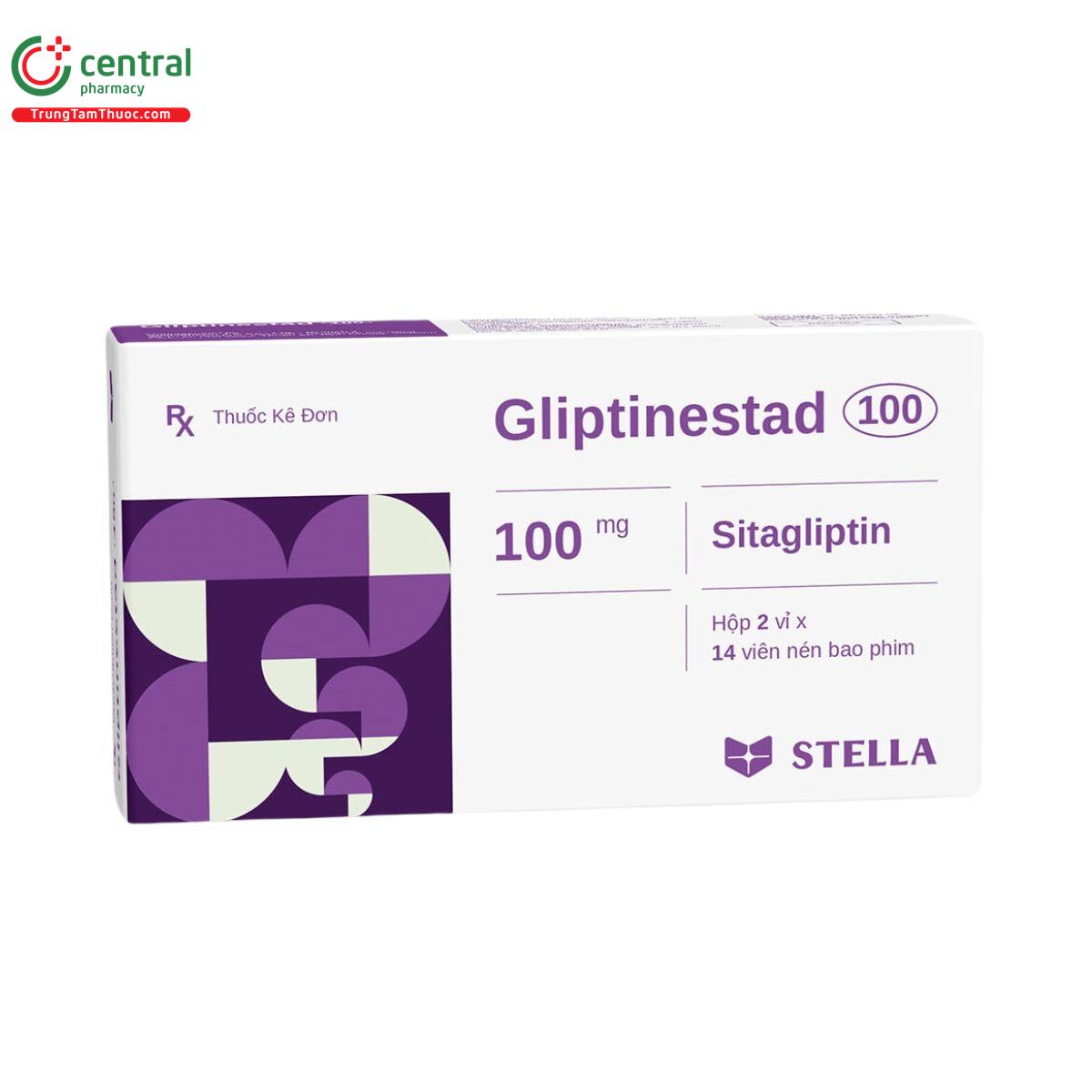 Thuốc Gliptinestad 100 Stella điều trị bệnh đái tháo đường tuýp II