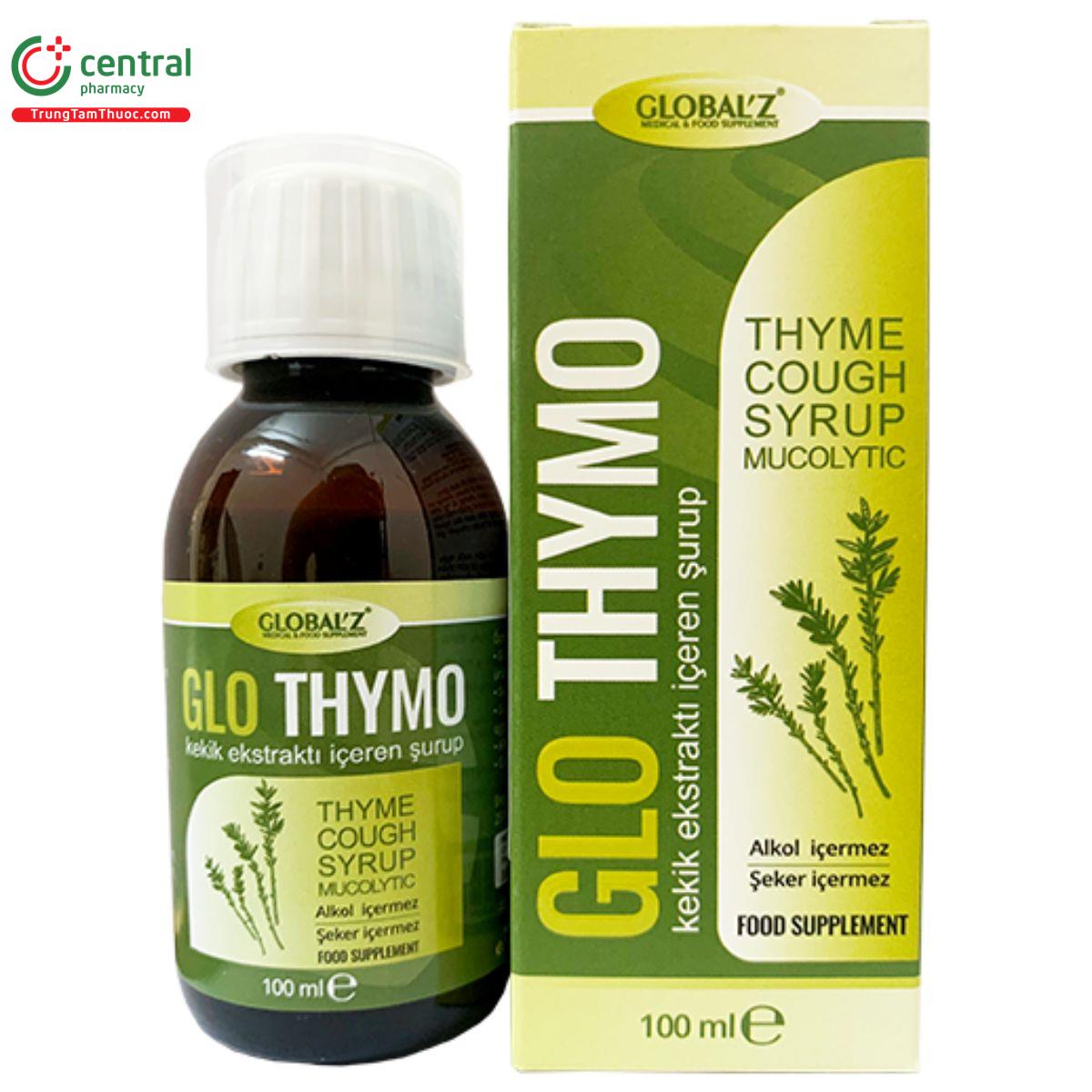 Thuốc Glo Thymo hỗ trợ giảm ho, giảm đờm, giảm viêm phế quản hiệu quả