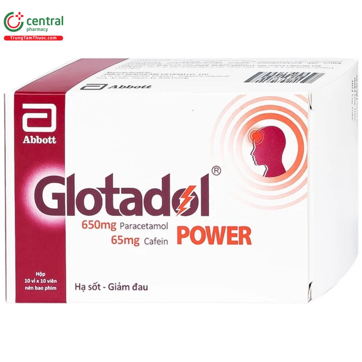 Thuốc Glotadol Power Abbott - Điều trị sốt và giảm đau mức độ nặng