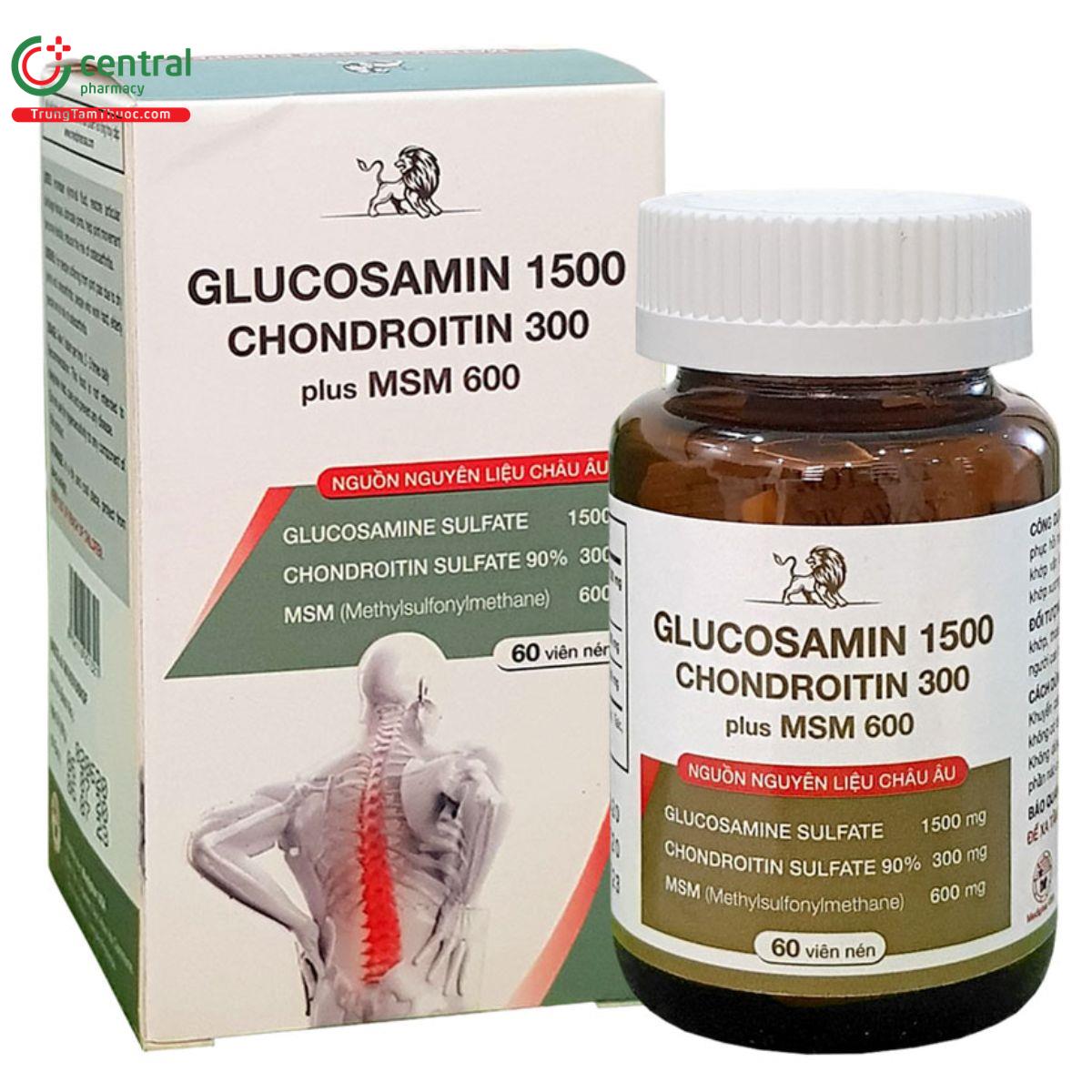 Thuốc Glucosamin Chondroitin Plus MSM Mediphar USA -Giảm đau khớp