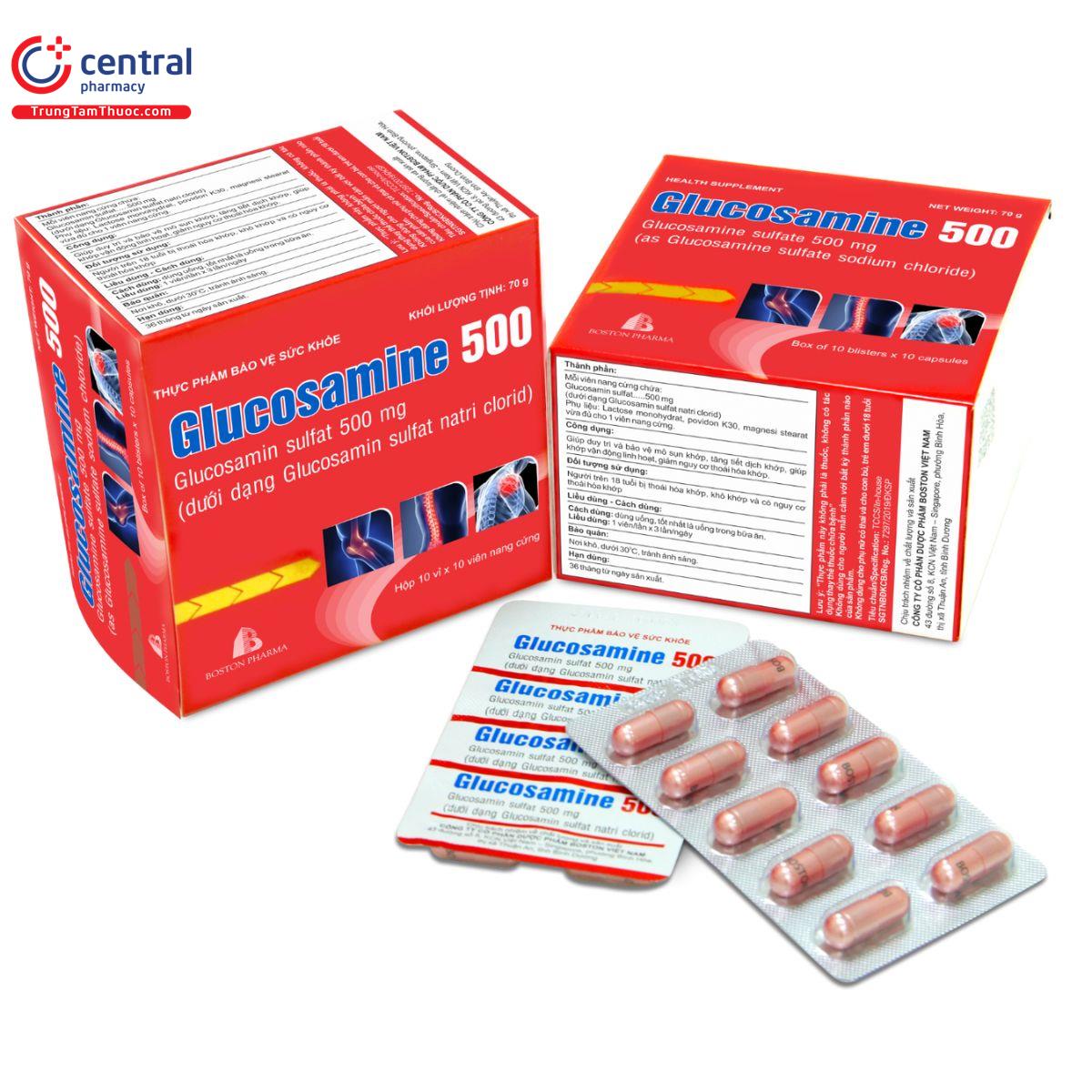 Glucosamine 500 là thuốc gì? Glucosamine 500 Boston duy trì và bảo vệ ...