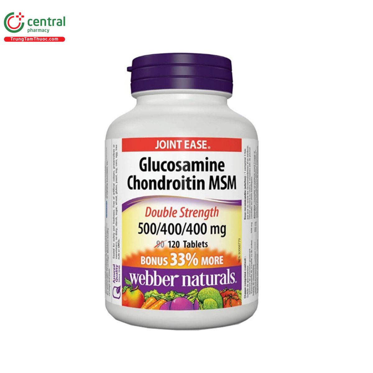 Glucosamine Chondroitin MSM Joint Ease - viên uống hỗ trợ xương khớp