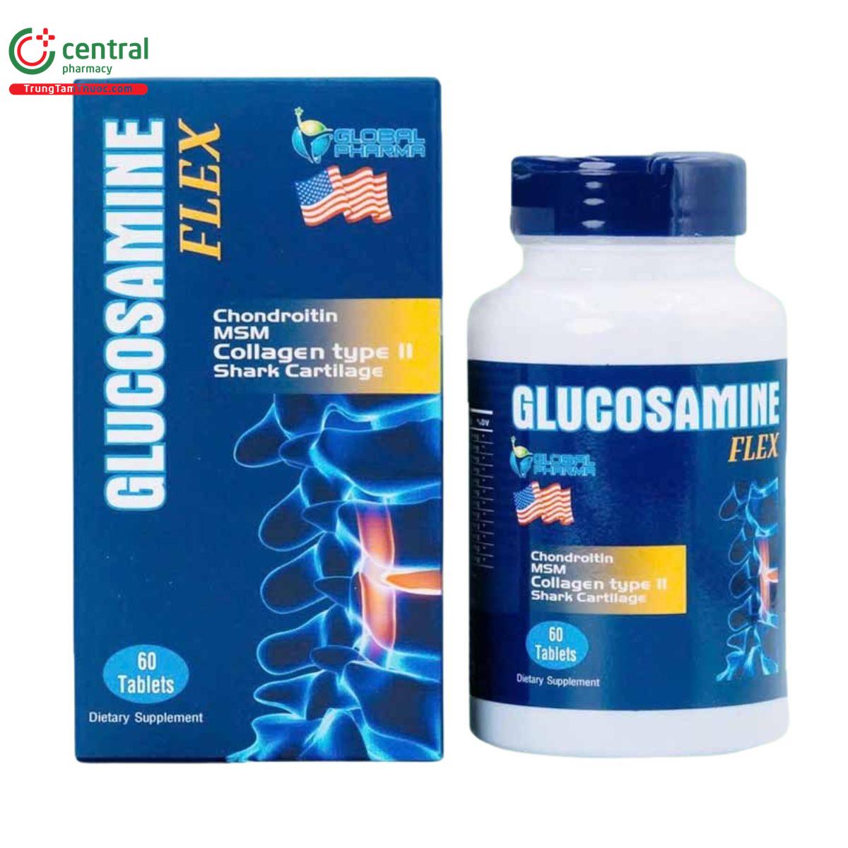 Thuốc Glucosamine Flex Global Pharma - Bảo vệ và nuôi dưỡng sụn khớp