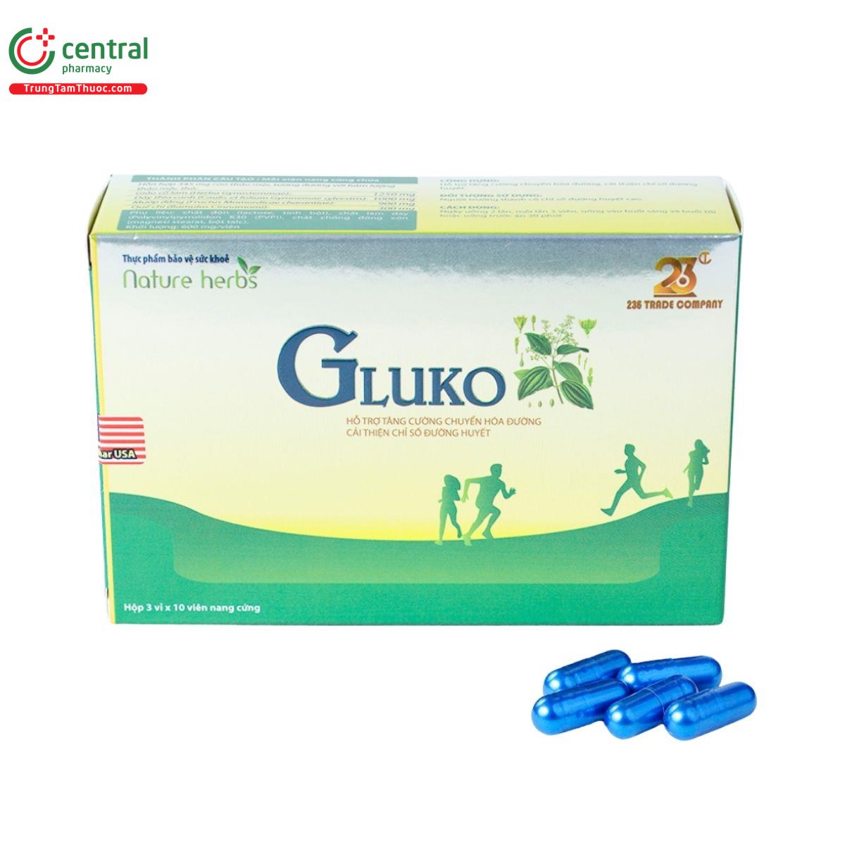 Thuốc Gluko - Tăng chuyển hóa đường, ổn định đường huyết