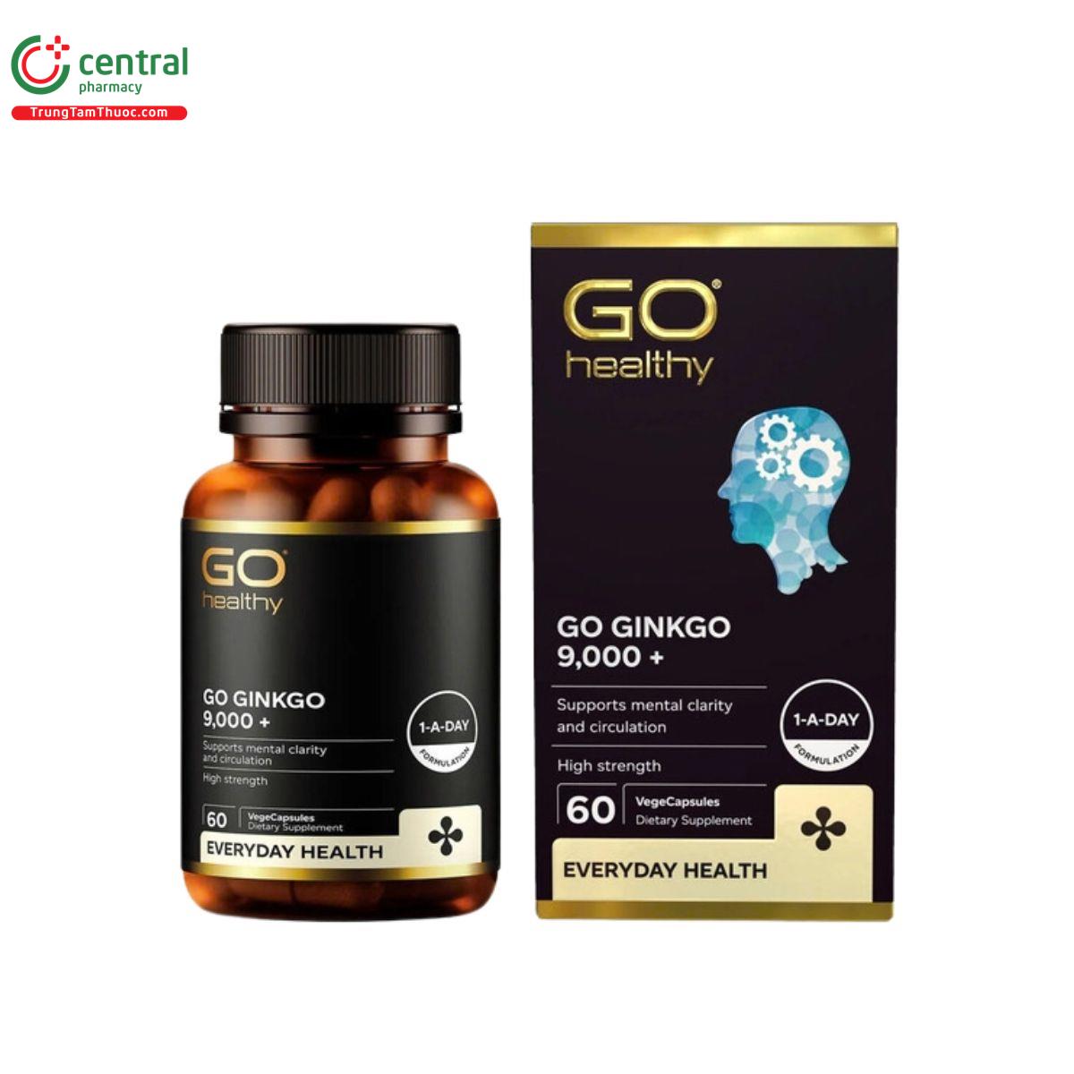 Thuốc GO Ginkgo 9000+ tăng cường tuần hoàn não, cải thiện trí nhớ