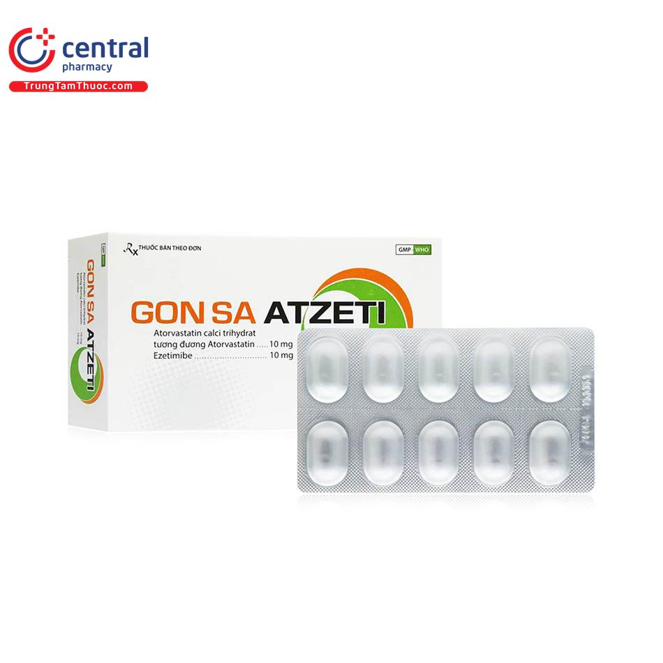 [CHÍNH HÃNG] Thuốc Gon Sa Atzeti 10/10 điều trị tăng cholesterol máu