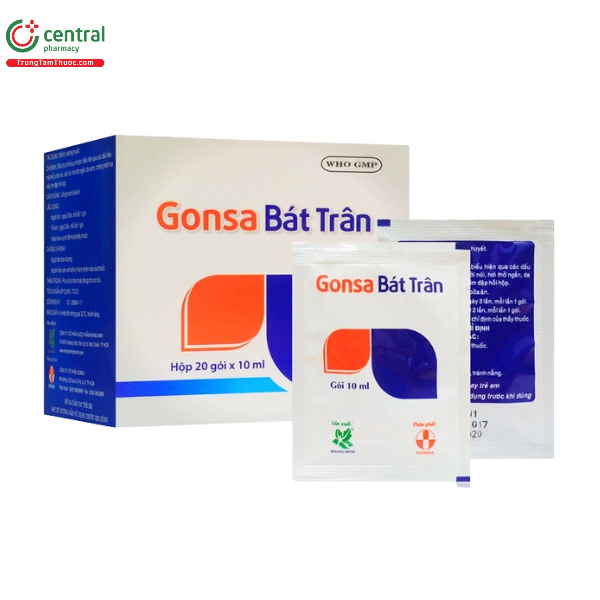 Thuốc Gonsa Bát Trân bổ khí, dưỡng huyết, điều trị suy nhược cơ thể