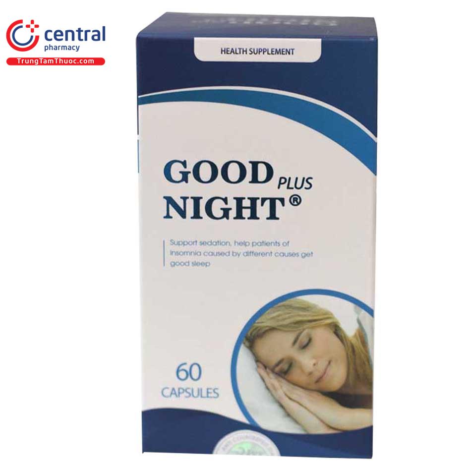 [CHÍNH HÃNG] Thuốc Good night plus hỗ trợ điều trị mất ngủ, khó ngủ