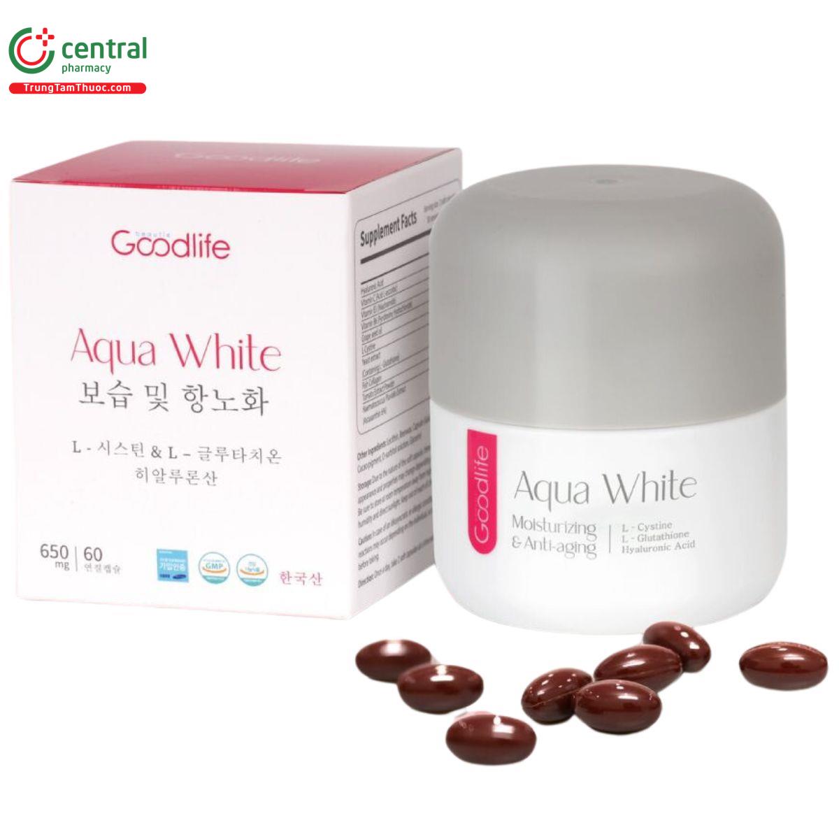 Viên uống GoodLife Aqua White - Hỗ trợ làm đẹp da, dưỡng ẩm cho da