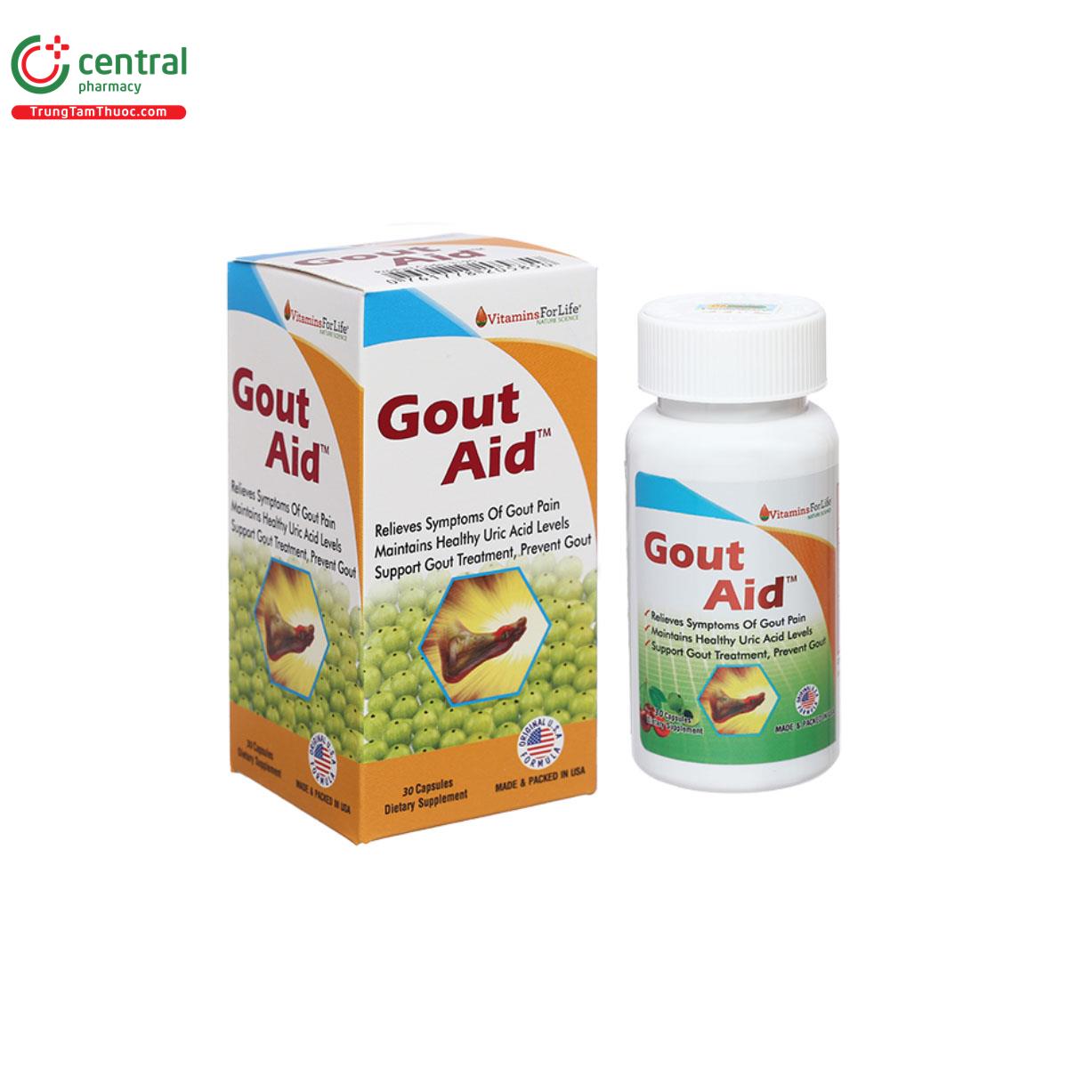 Thuốc Gout Aid - Viên uống hỗ trợ phòng bệnh gout
