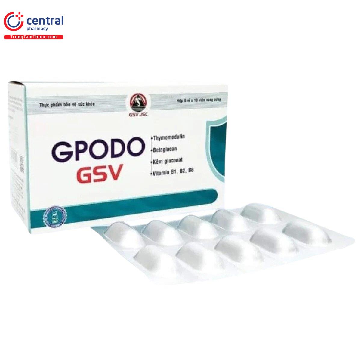 GPODO GSV giúp bổ sung vitamin và khoáng chất, tăng cường sức đề kháng
