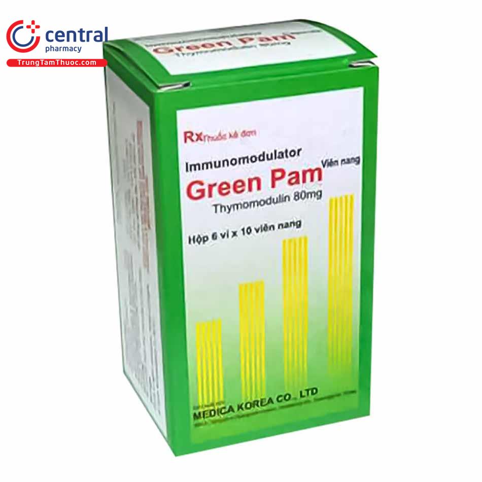Thuốc Green Pam 80mg tăng cường hệ thống miễn dịch cho người bệnh