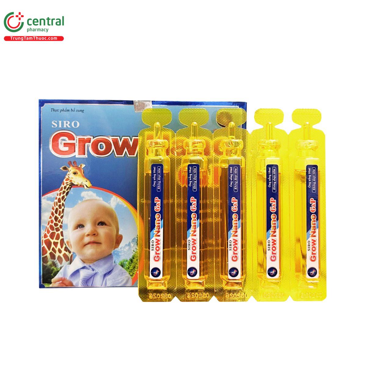 Thuốc siro Grow Nano G&P giúp phát triển chiều cao, giảm biếng ăn