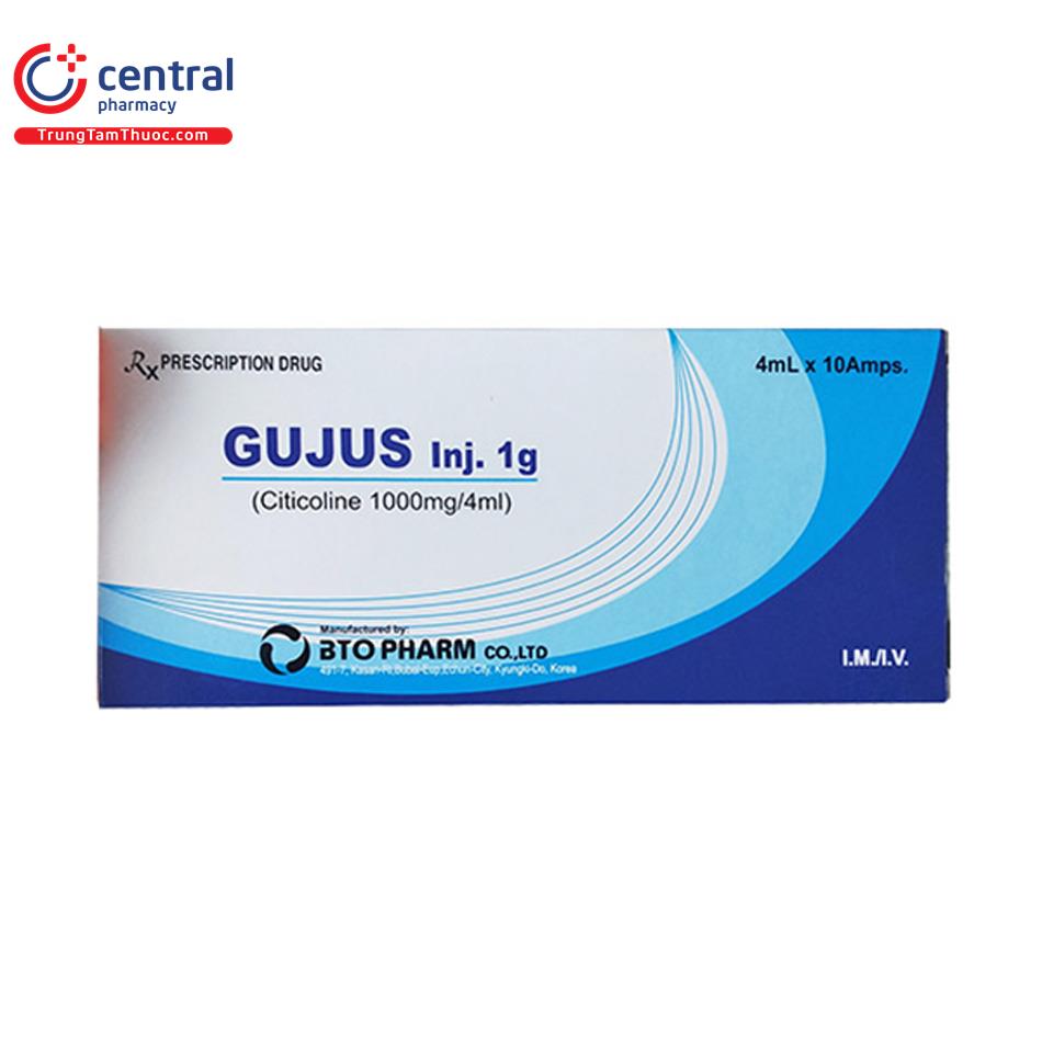 Gujus Inj 1000mg/4ml - phục hồi vận động ở bệnh nhân liệt nửa người