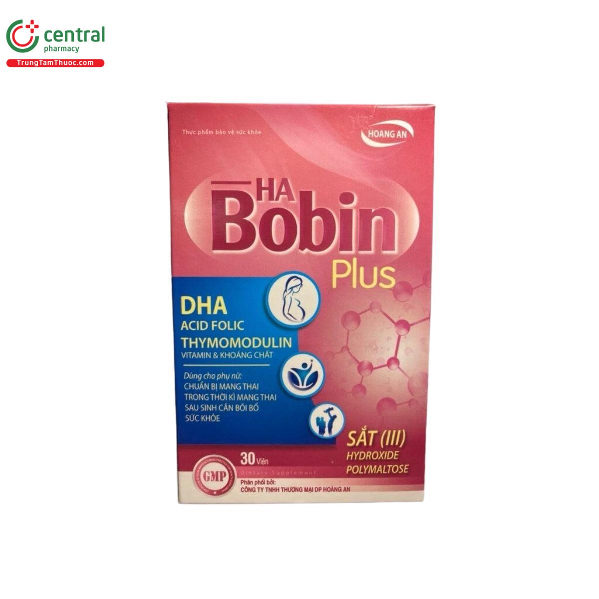 HA Bobin Plus bổ sung DHA, EPA, Vitamin và khoáng chất cho mẹ và cho con