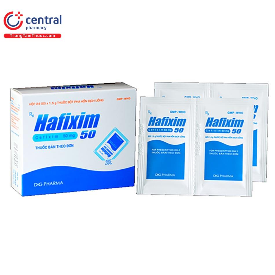 [CHÍNH HÃNG] Thuốc Hafixim 50mg: Tác dụng, liều dùng, lưu ý