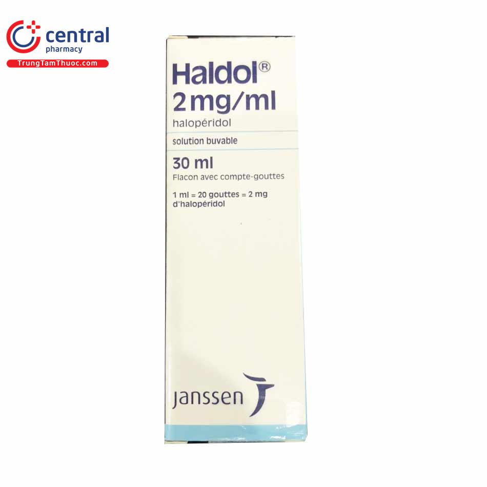 [CHÍNH HÃNG] Thuốc Haldol 2mg/ml 30ml Janssen chống loạn thần
