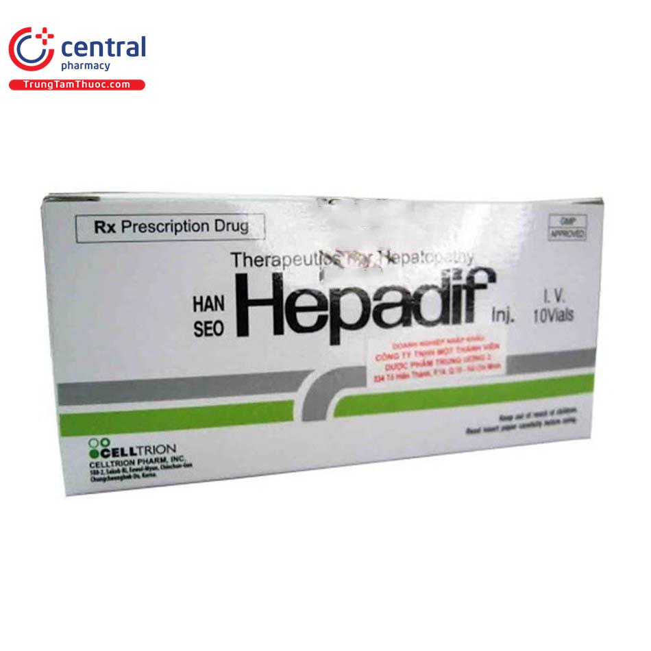 Thuốc tiêm Hanseo Hepadif Inj. - Thuốc điều trị viêm gan, xơ gan