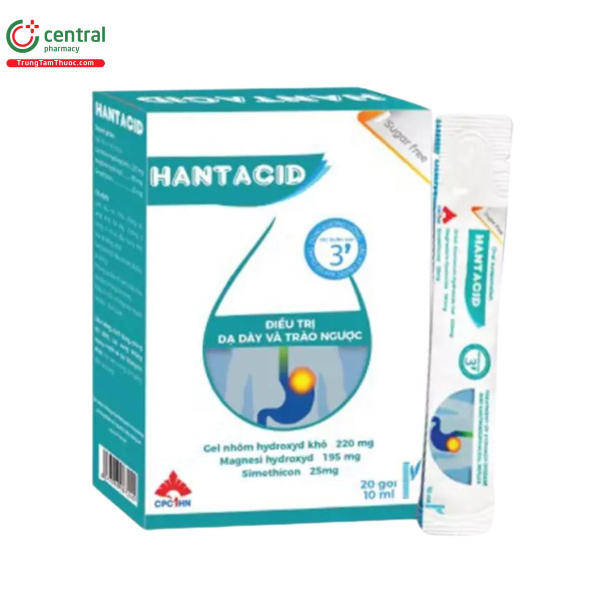 Hantacid CPC1 Hà Nội (gói) phòng và điều trị trào ngược dạ dày thực quản