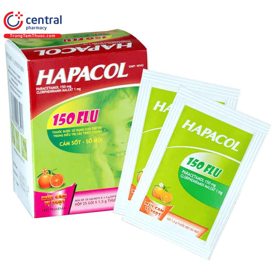 Thuốc Hapacol 150 FLU : liều dùng, cách dùng, giá bán