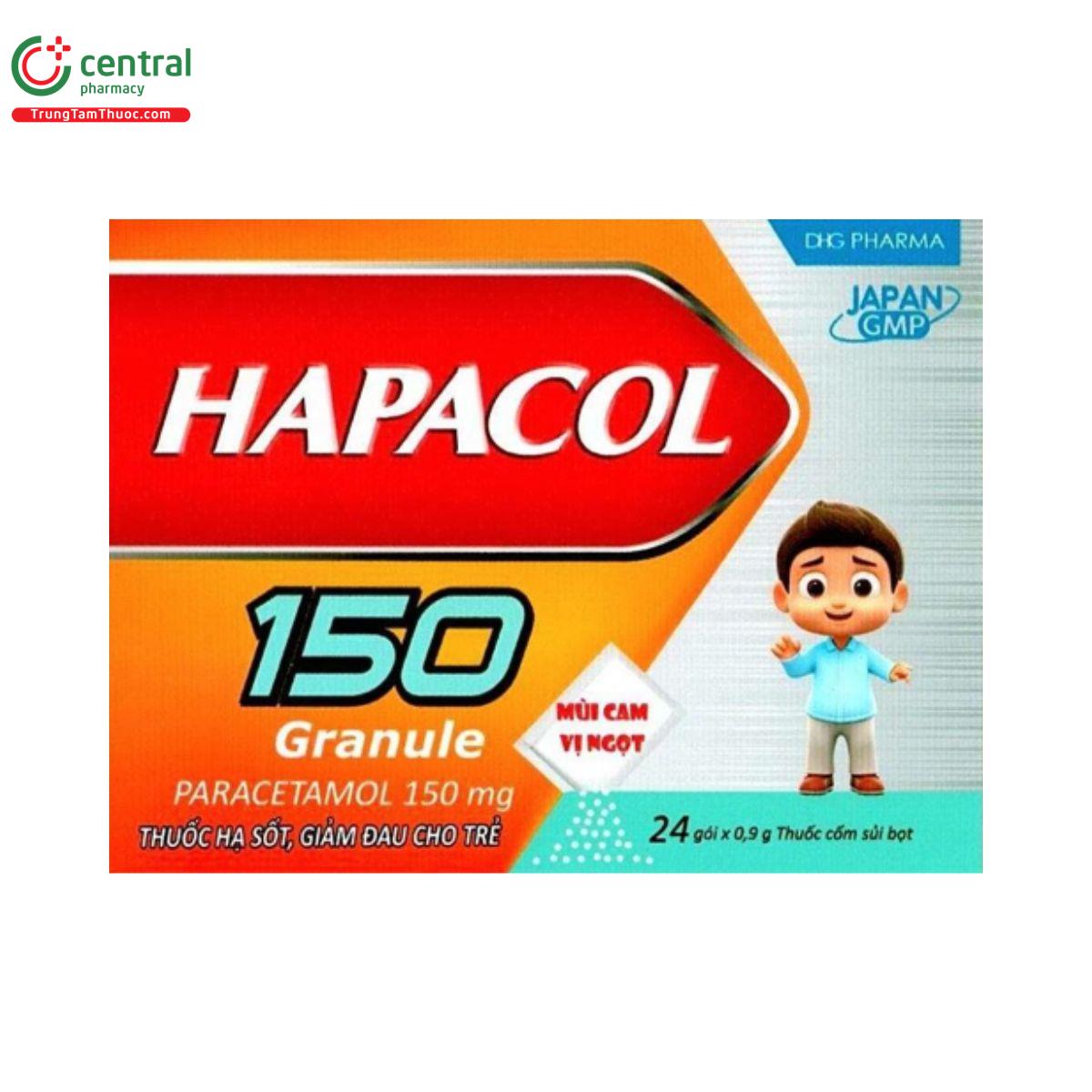Thuốc Hapacol 150 Granule hạ sốt, giảm đau cho trẻ 6 tháng–11 tuổi