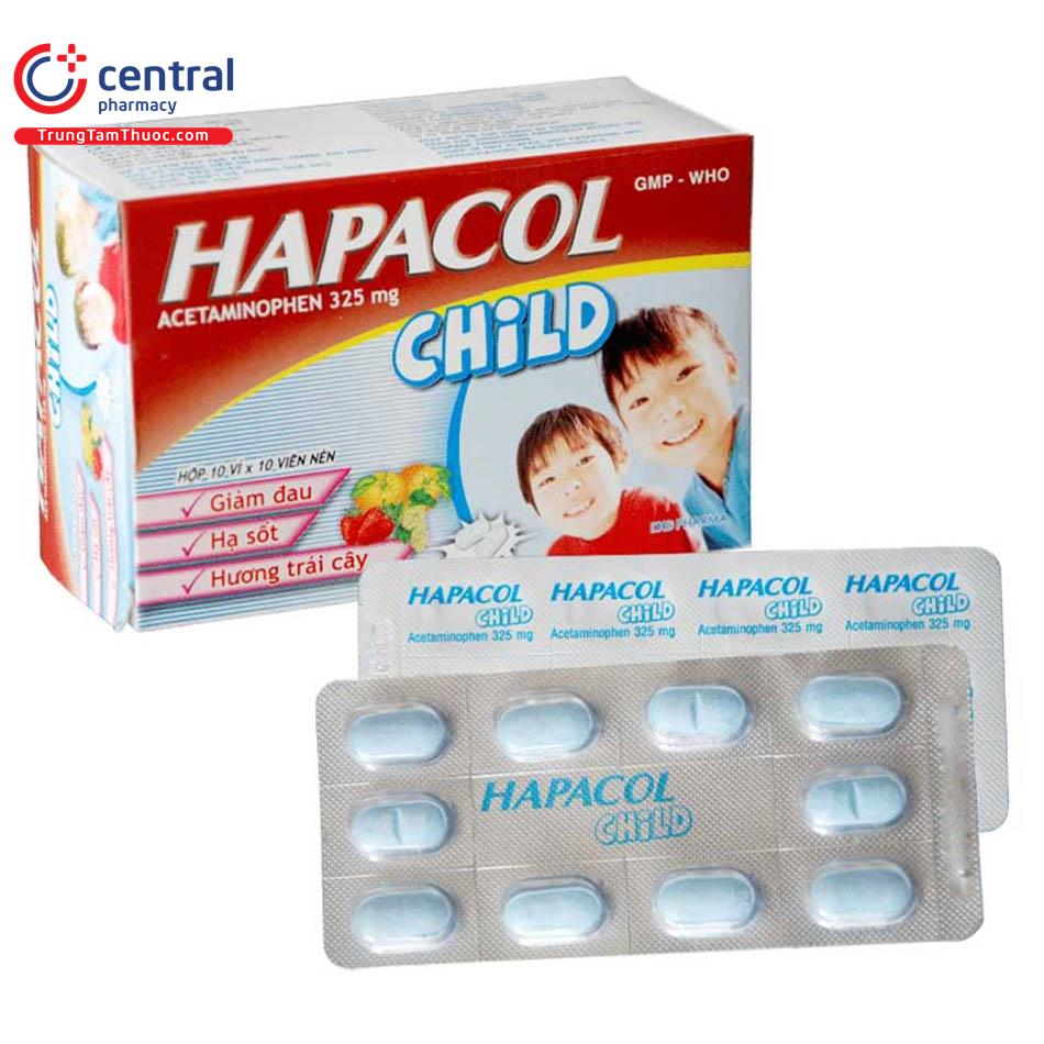 [CHÍNH HÃNG] Thuốc Hapacol Child 325mg giảm đau, hạ sốt