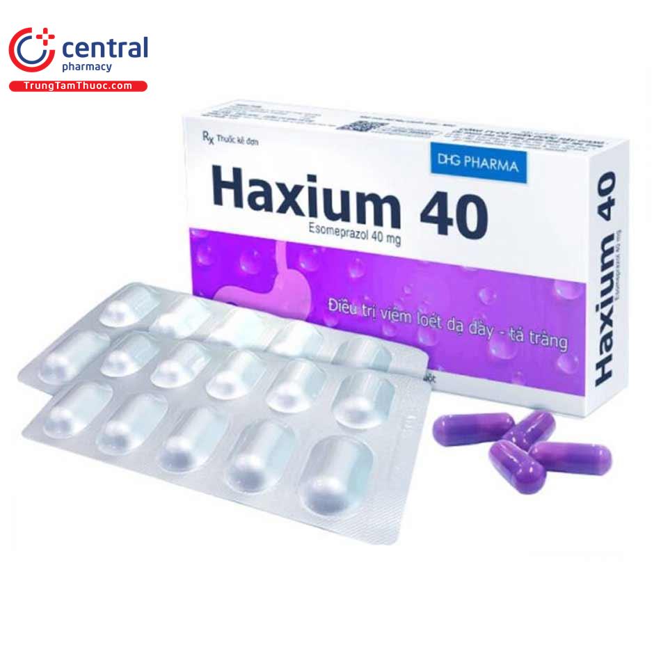 [CHÍNH HÃNG] Thuốc Haxium 40 phòng và điều trị loét dạ dày - tá tràng