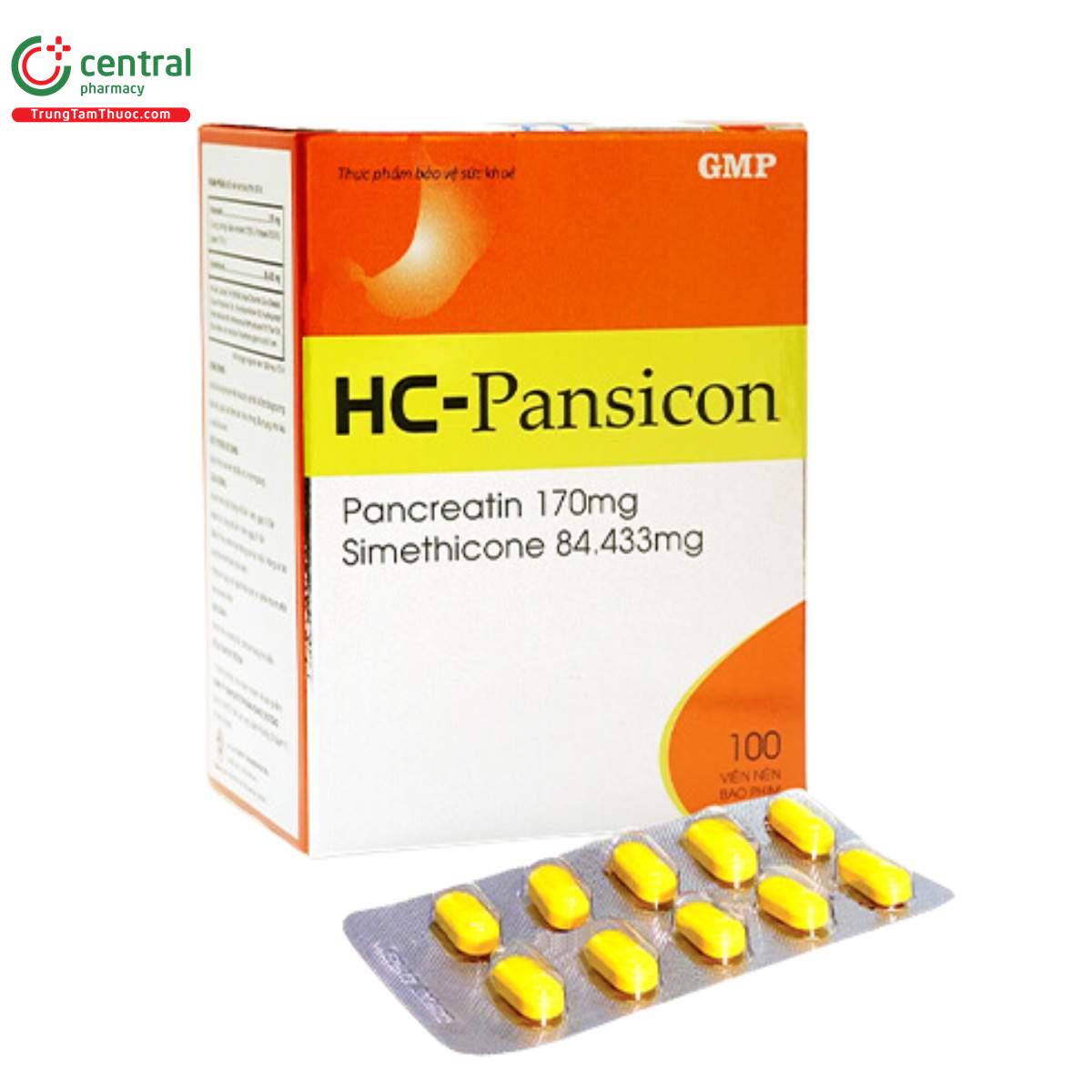 Thuốc HC-Pansicon cung cấp các enzyme tiêu hóa, hỗ trợ đường ruột