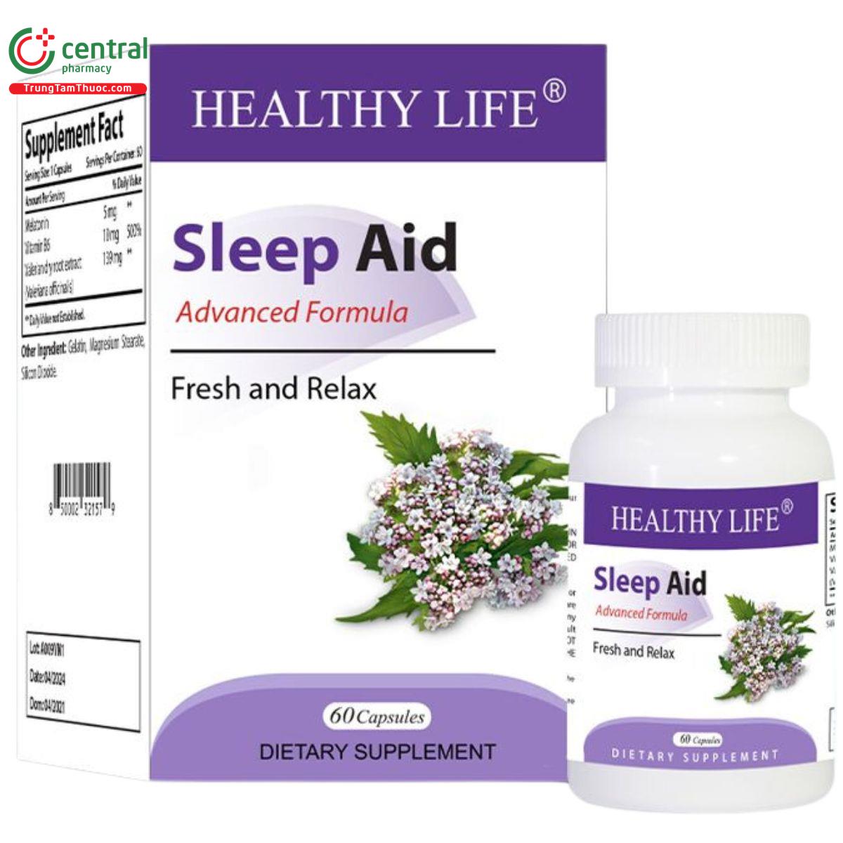 Thuốc Healthy Life Sleep Aid - Giúp ngủ ngon, giảm mệt mỏi do mất ngủ