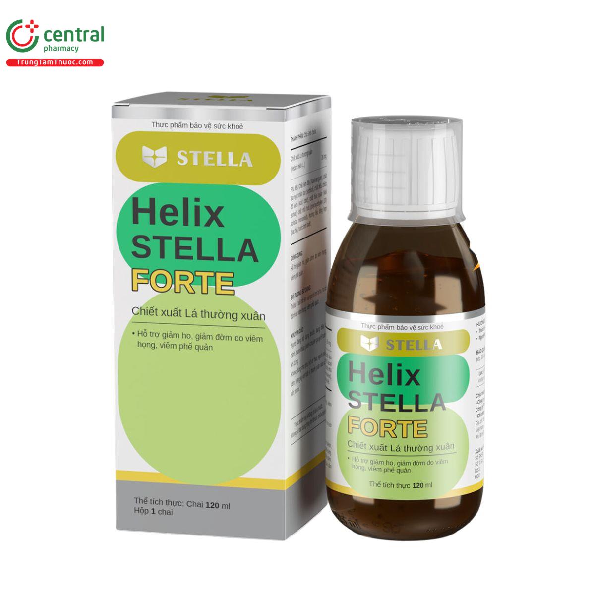 Thuốc Helix Stella Forte giảm ho, ho có đờm do viêm phế quản, viêm họng