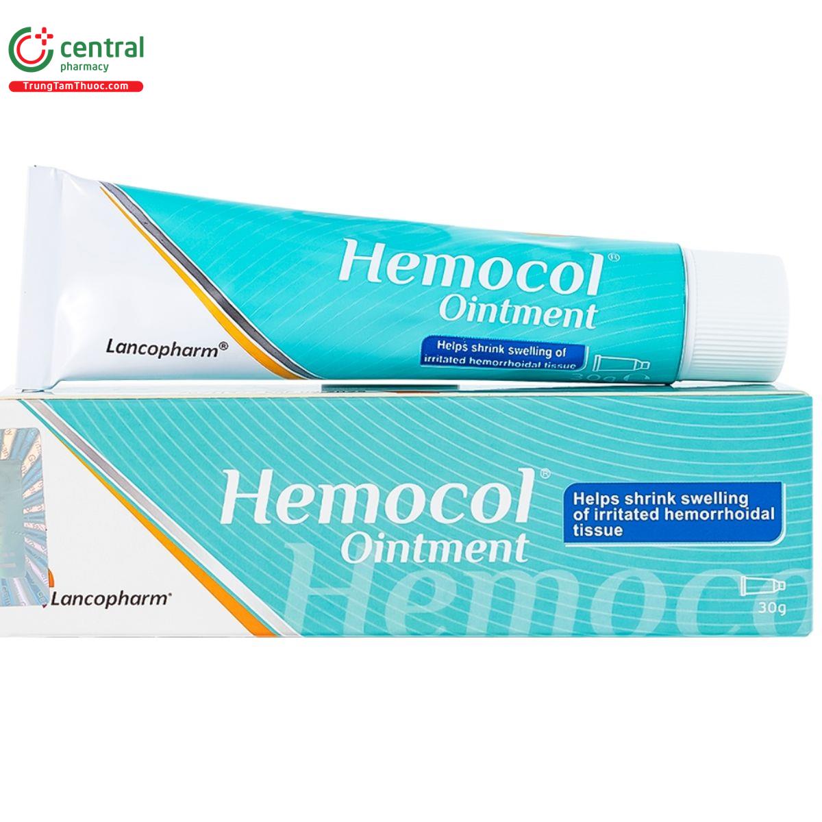 Kem bôi trĩ Hemocol Ointment Lancopharm giảm ngứa rát do bệnh trĩ