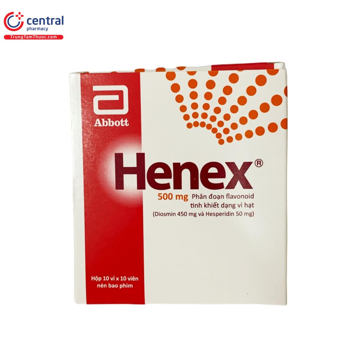 Thuốc Henex 500mg - Giải pháp điều trị suy tĩnh mạch chi dưới
