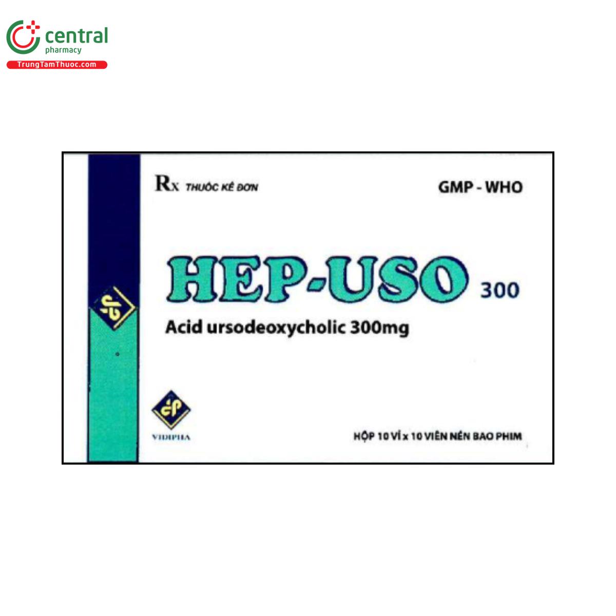 Thuốc Hep-Uso 300 điều trị xơ gan mật nguyên phát, hòa tan sỏi mật
