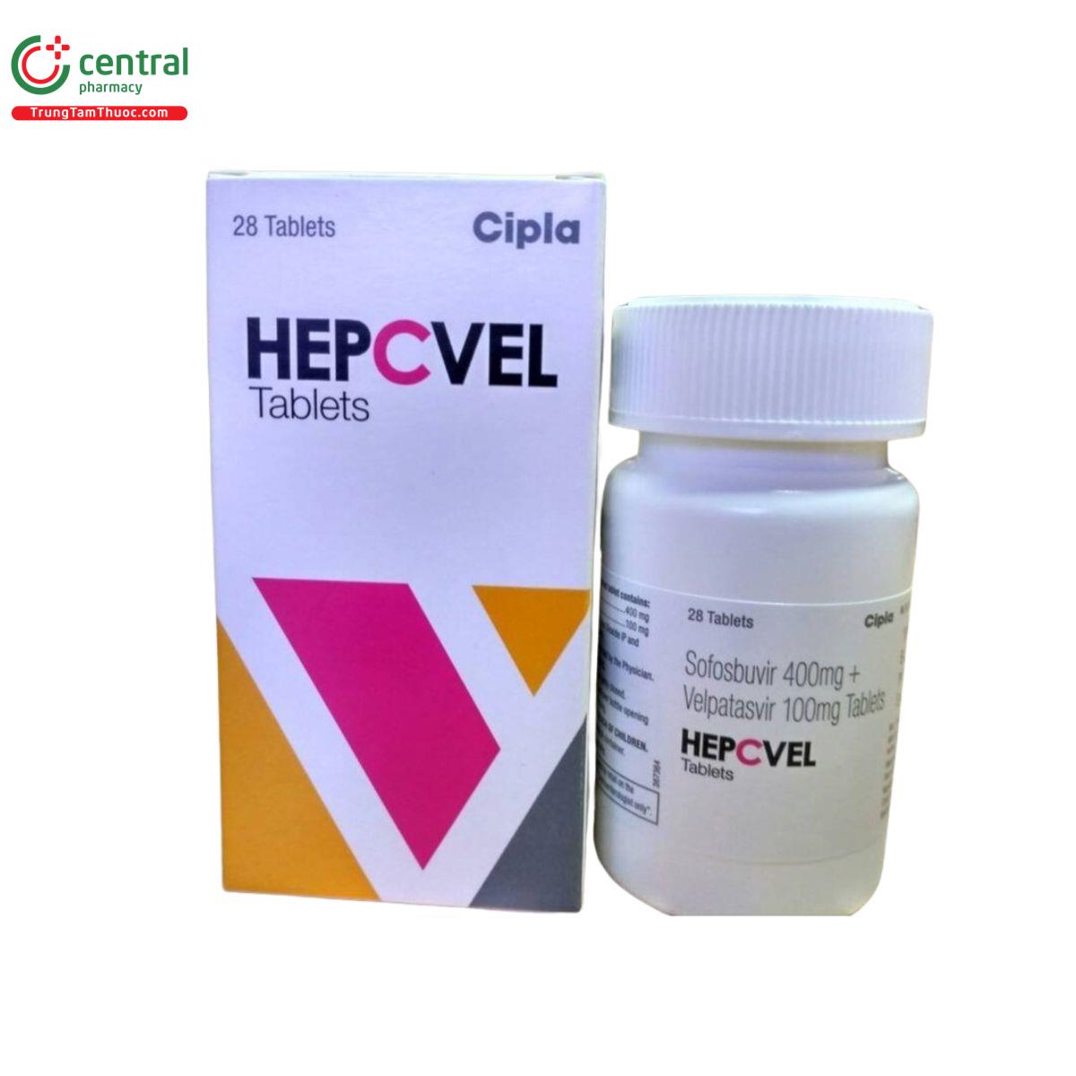 Thuốc Hepcvel Tablets 400mg/100mg điều trị viêm gan C mạn tính